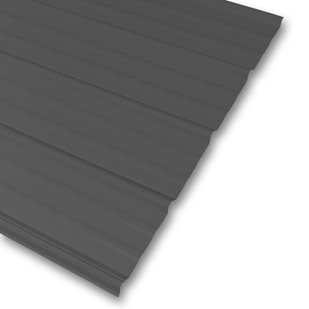 14 ft. Classic Rib Steel Roof Panel in Charcoal – Super Arbor