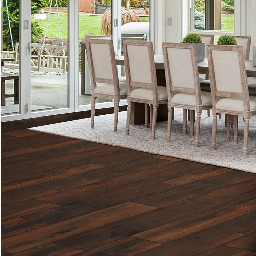 Florida Tile Home Collection Beautiful Wood Cherry 8 in. x 36 in. Porc ...