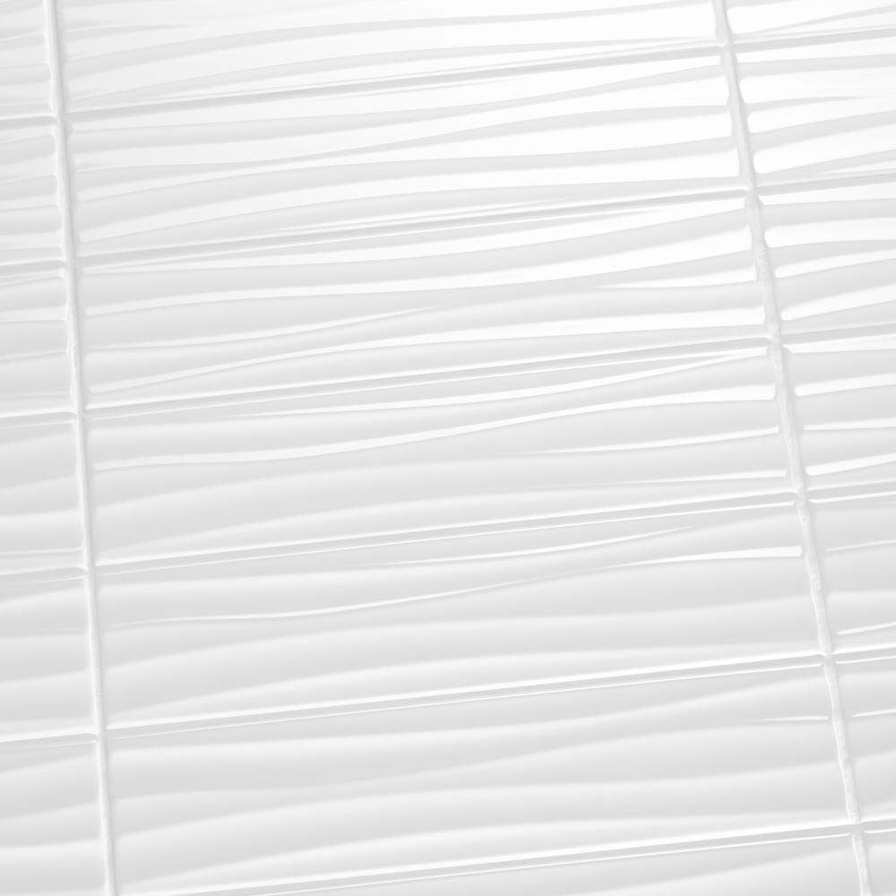 Daltile Restore Bright White 4 in. x 16 in. Ceramic Wavy Wall Tile (13 ...